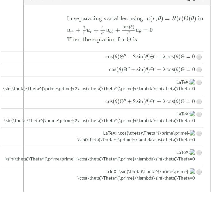 Solved In separating variables using ur, 6) = R(r)(0) in | Chegg.com