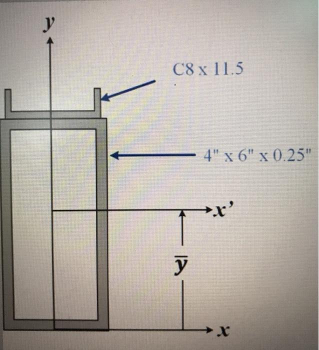 Solved Determine the centroid of the composite section | Chegg.com