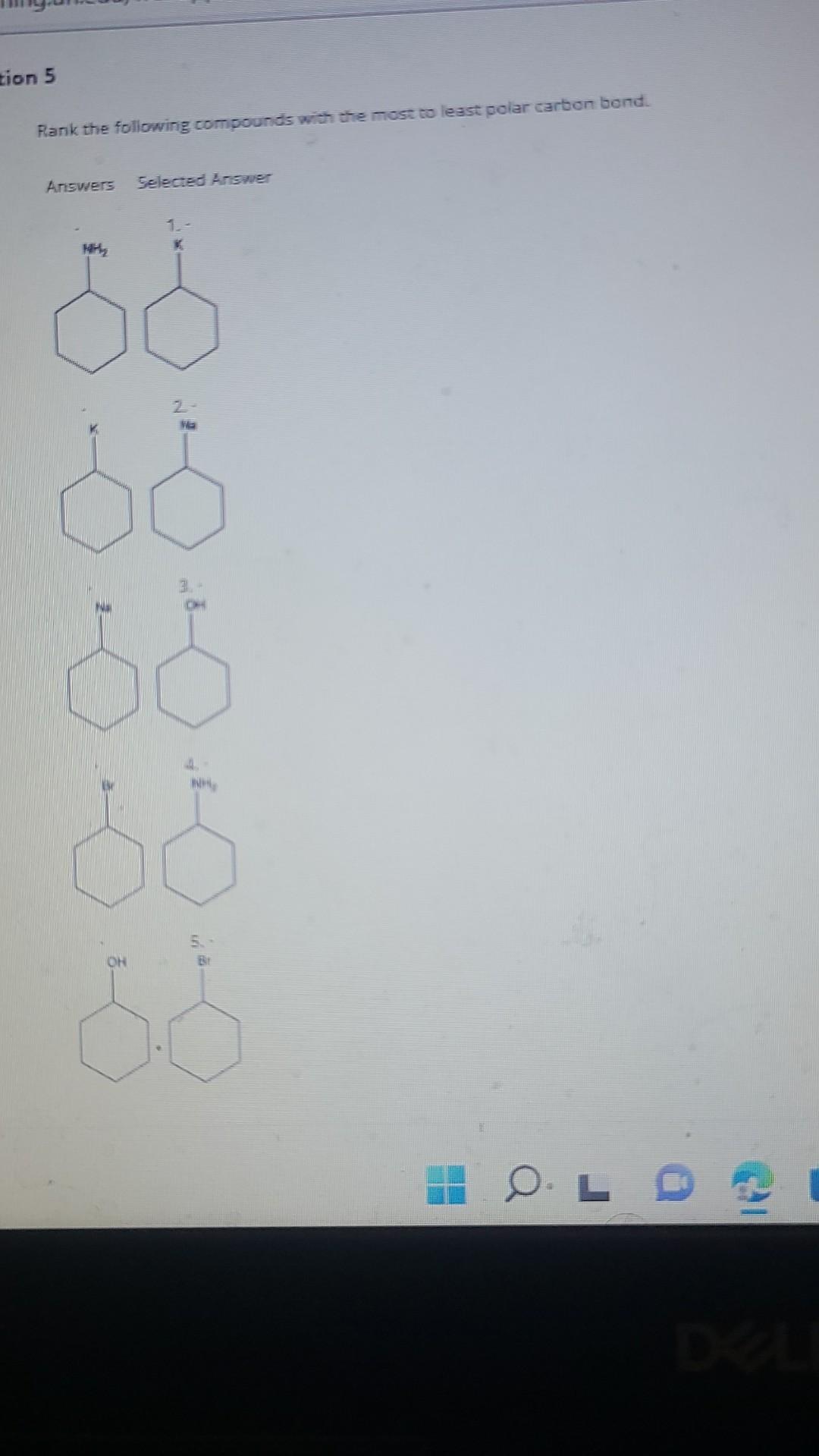 Solved Rank the following compounds with the most to least | Chegg.com