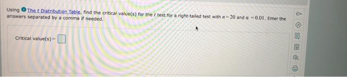 Solved Using The t Distribution Table, find the P-value | Chegg.com