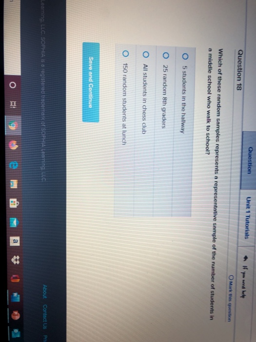 Solved Question Unit 1 Tutorials Question 18 If you need | Chegg.com