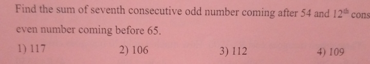 Solved Find the sum of seventh consecutive odd number coming | Chegg.com
