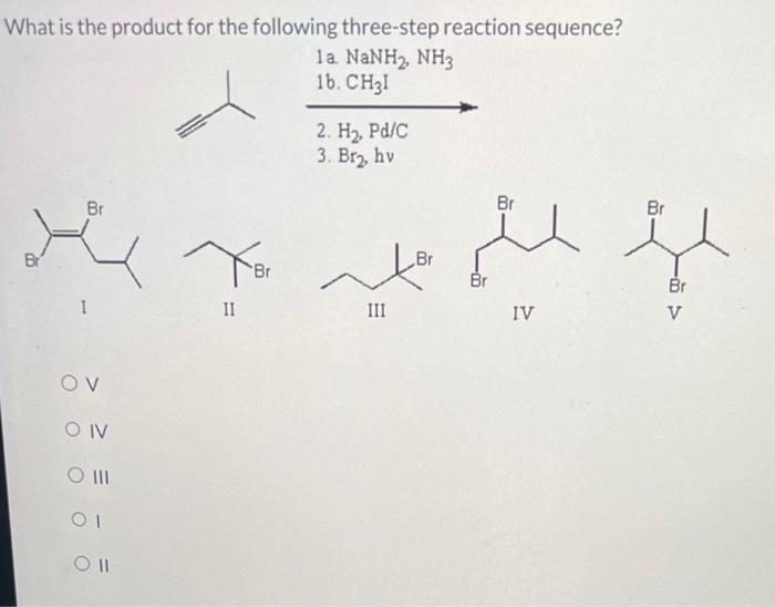 Solved What is the product for the following three-step | Chegg.com