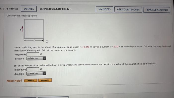 Solved Consider the following figure. (a) A conducting loop | Chegg.com