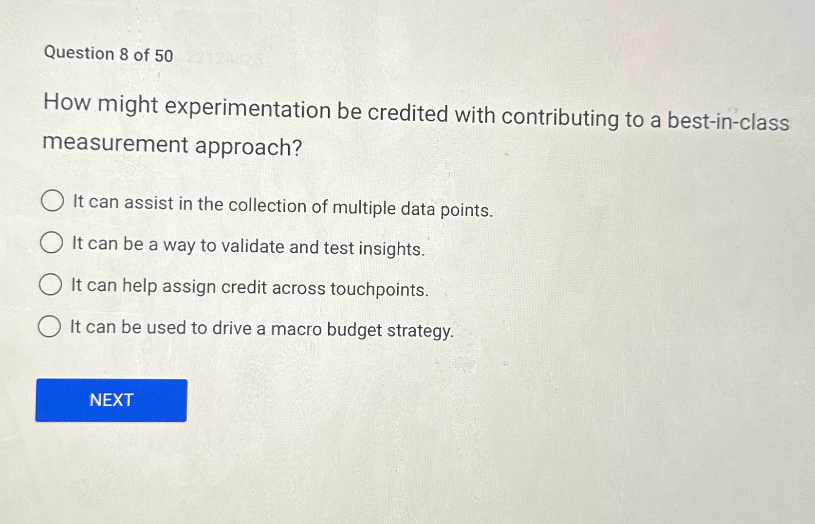 Solved Question 8 ﻿of 50How might experimentation be | Chegg.com