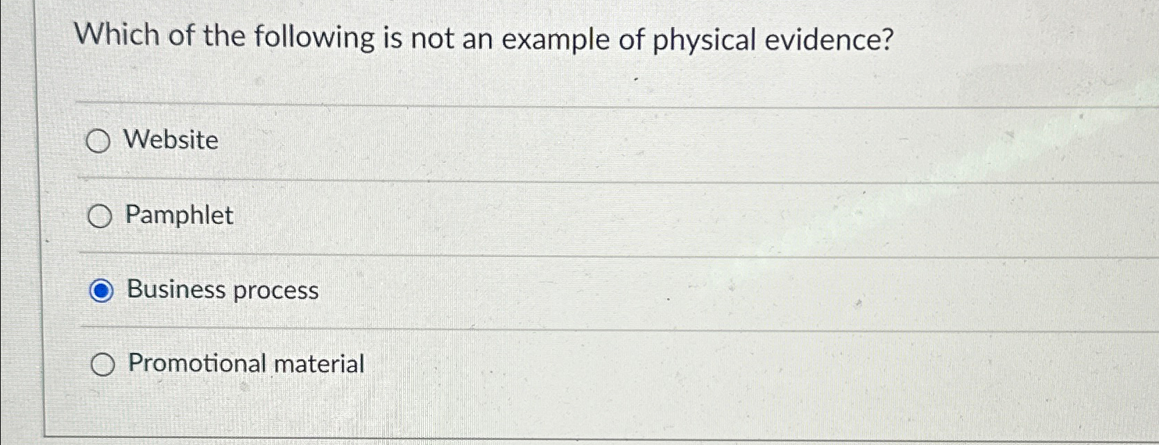 Solved Which of the following is not an example of physical | Chegg.com