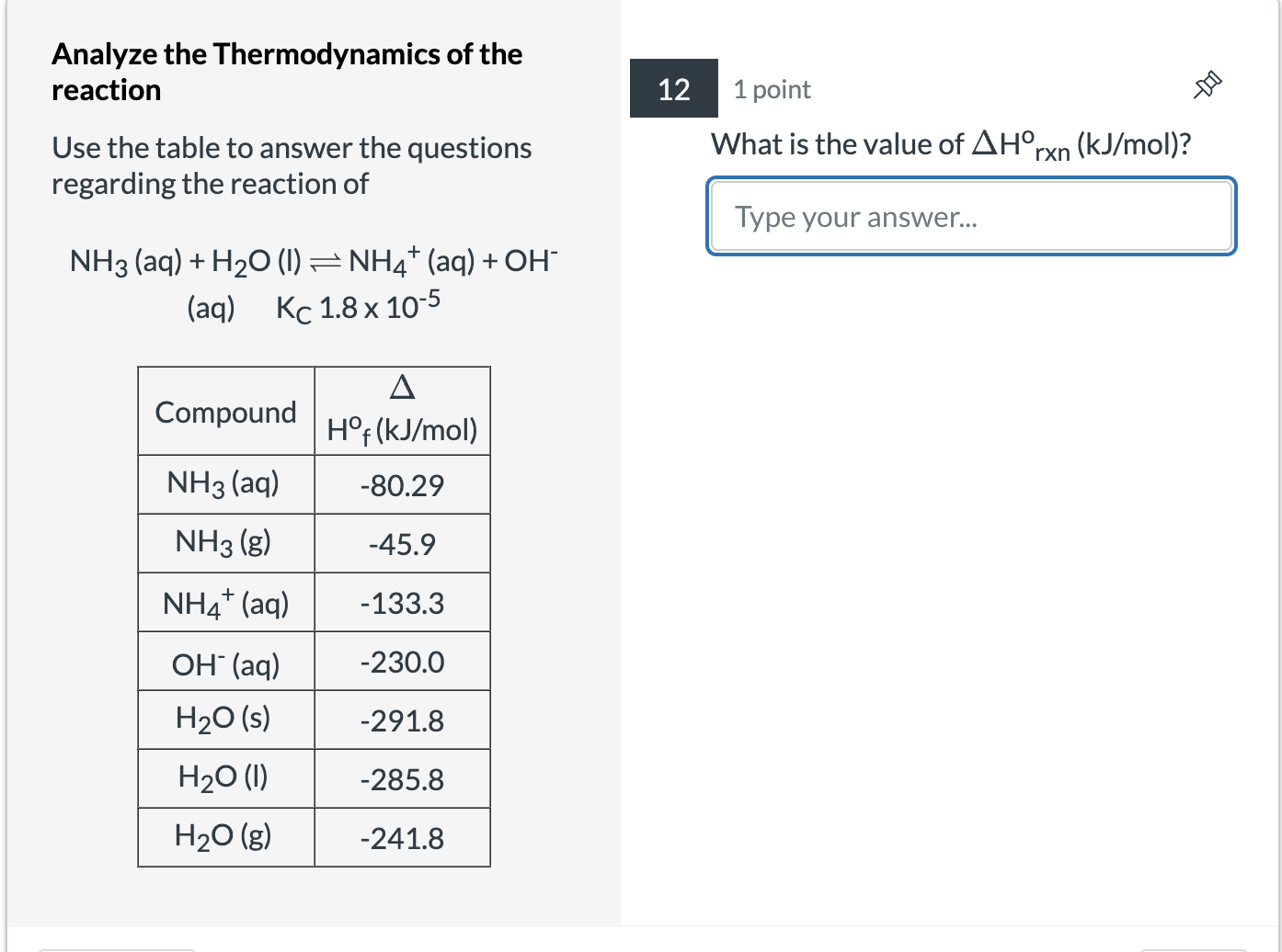 Solved What is the value of ΔH°rxn(kjmol) ? | Chegg.com