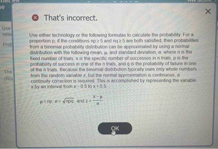Solved Use a normal approximation to find the probability of | Chegg.com