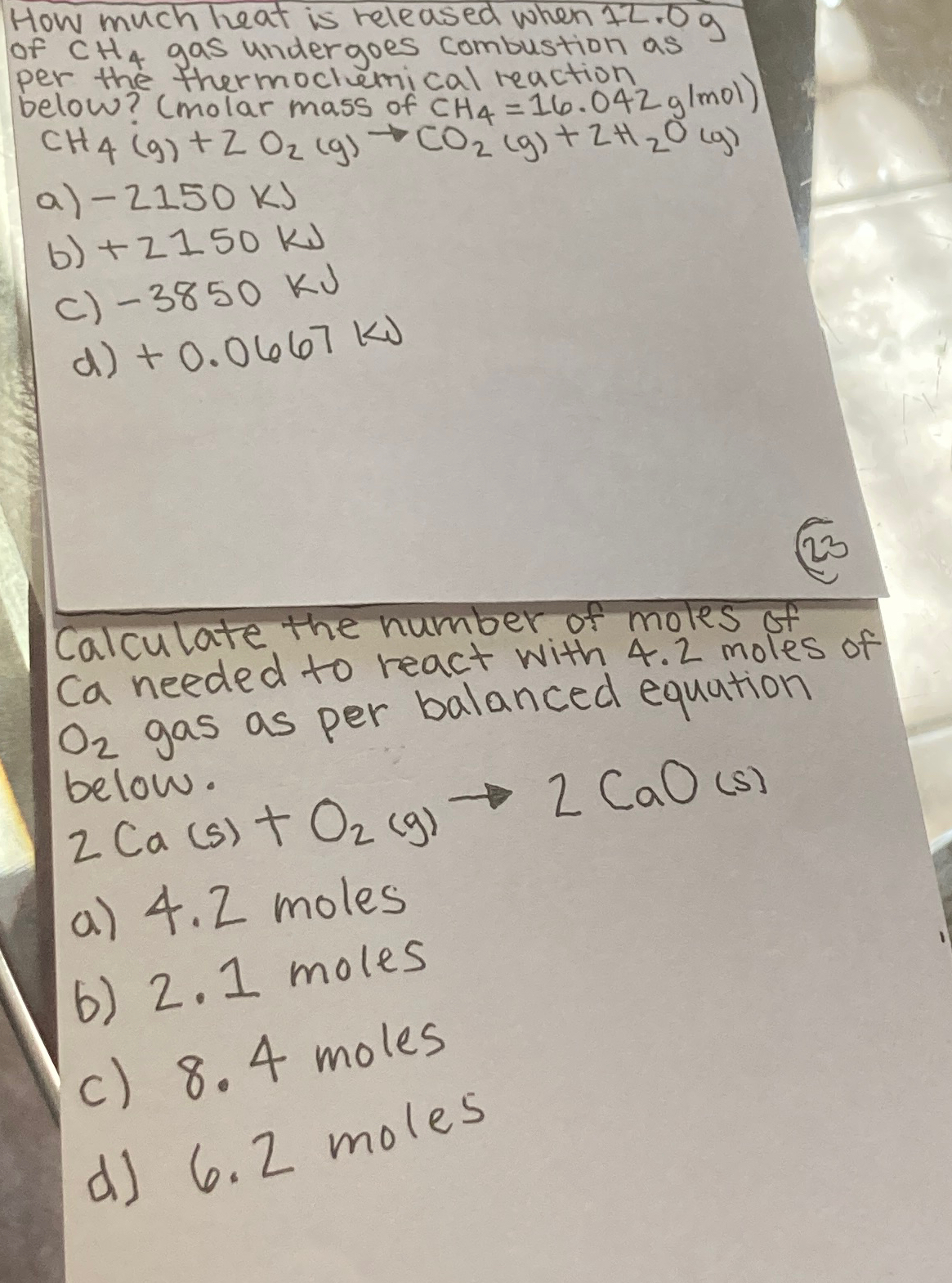 Solved How much heat is released when 12.0g ﻿of CH4 ﻿gas | Chegg.com