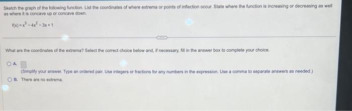 Solved Sketch the graph of the following function. List the | Chegg.com