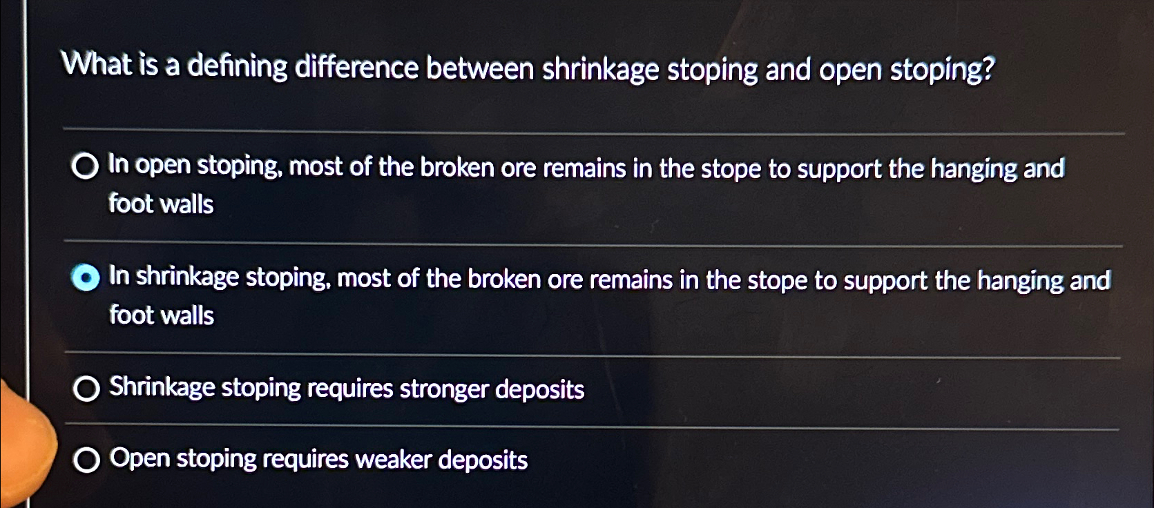 Solved What is a defining difference between shrinkage | Chegg.com