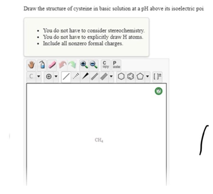 Solved Draw the structure of cysteine in basic solution at a | Chegg.com