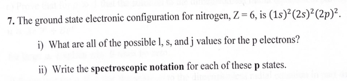 Solved The ground state electronic configuration for | Chegg.com