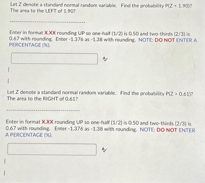Let Z denote a standard normal random variable. Find | Chegg.com