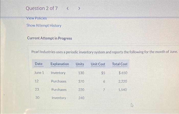 Solved View Policies Current Attempt in Progress Swifty | Chegg.com