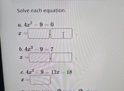 Solved Solve each equation. | Chegg.com