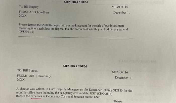 Please deposit the $50000 cheque into our bank | Chegg.com