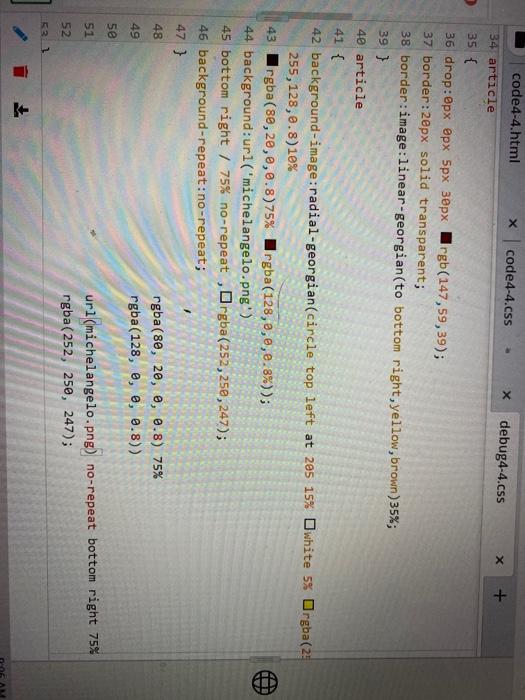 Summary h Figure 4-67 shows a completed web page that | Chegg.com