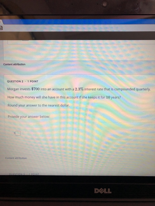 Solved Content attribution QUESTION 2 . 1 POINT Morgan | Chegg.com Solved Content attribution QUESTION 2 . 1 POINT Morgan | Chegg.com