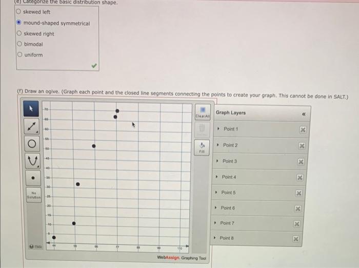 Solved skewed left mound-shaped symmetrical skewed right | Chegg.com
