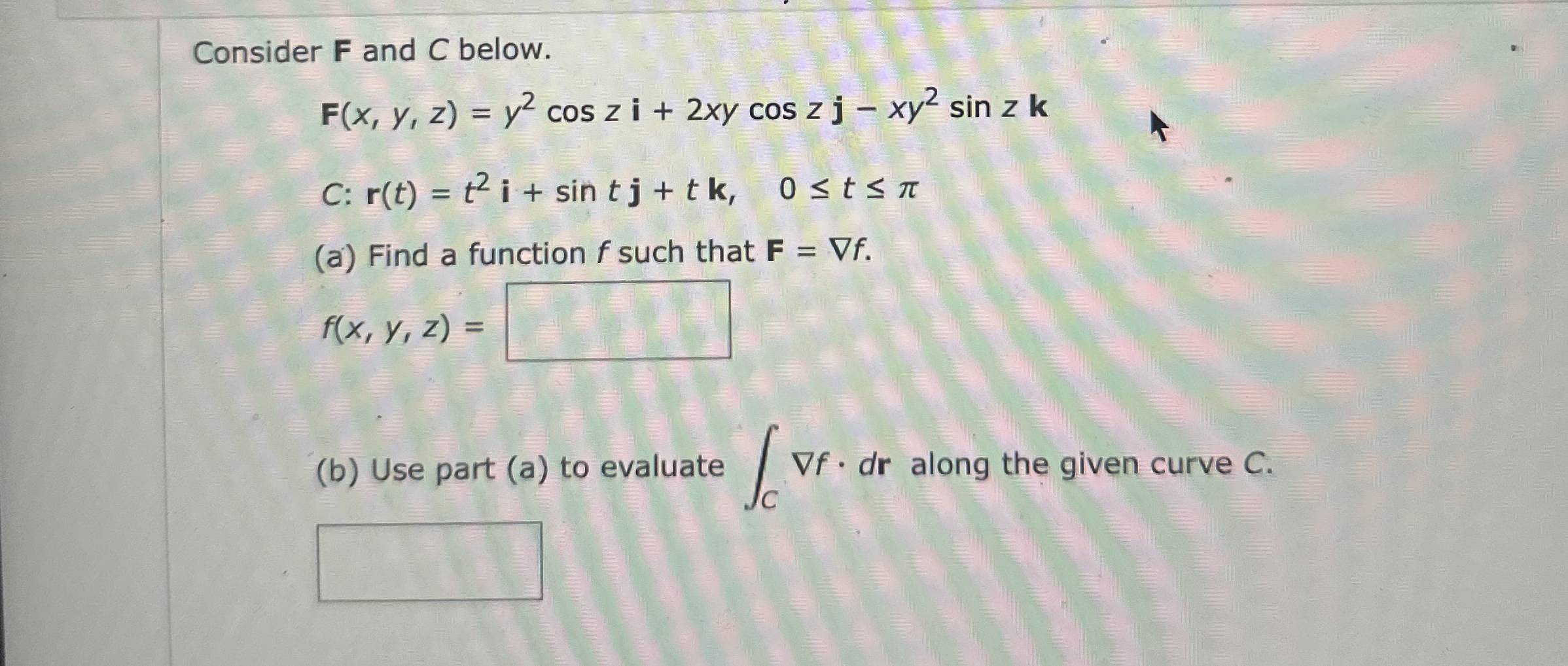 Solved Consider F ﻿and C | Chegg.com