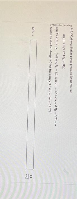 Solved At \\( 25^{\\circ} \\mathrm{C} \\), the equilibrium | Chegg.com