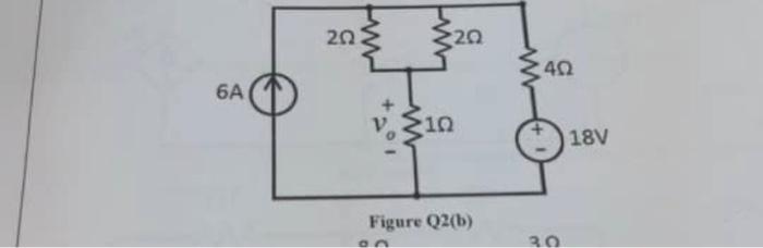 Solved (b) Use superposition principle to solve voltage, v2 | Chegg.com