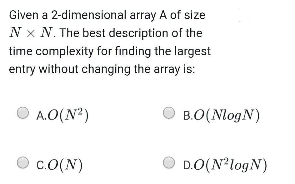 Solved For the following function = int func ( int n) { int | Chegg.com