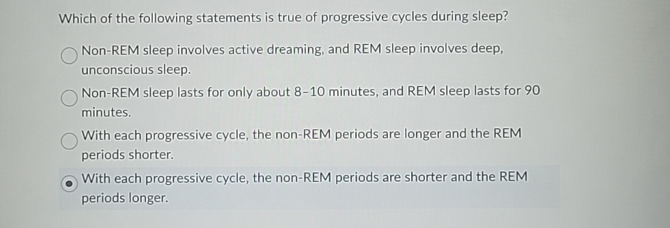 Solved Which of the following statements is true of | Chegg.com