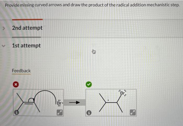 Solved Provide missing curved arrows and draw the product of | Chegg.com