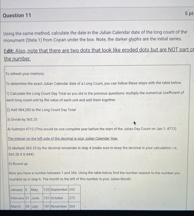 Using the same method, calculate the date in the | Chegg.com