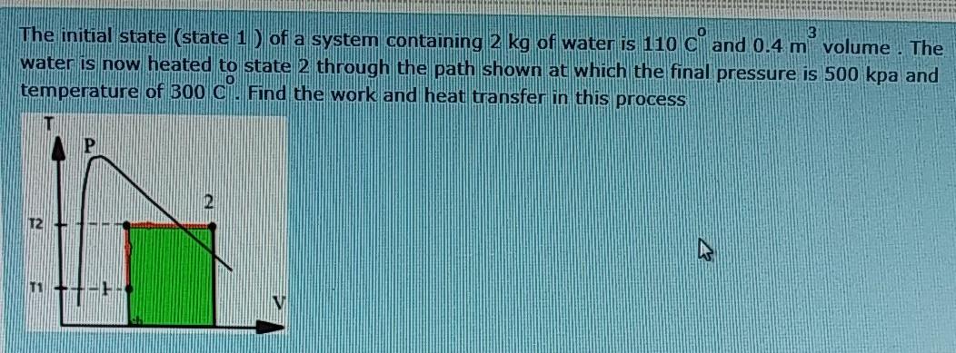 Solved The initial state (state 1 ) of a system containing 2 | Chegg.com