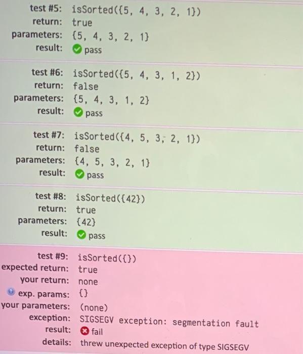 Solved whats wrong with this code?it pass all the test | Chegg.com