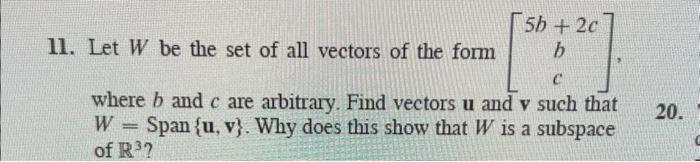 Solved 12. Let W be the set of all vectors of the form | Chegg.com
