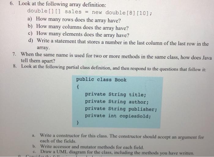 Solved 2 Write A Statement That Creates And Initializes A
