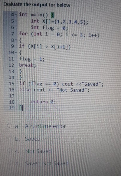 Solved Evaluate the output for below4- ﻿int main() 6int | Chegg.com