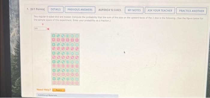 Solved the sampet seece of this experiment, Enter. vour | Chegg.com