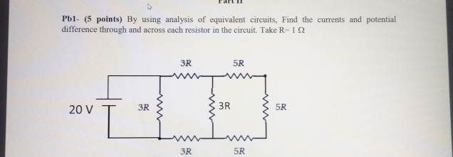 Solved Pb1- (5 ﻿points) ﻿By using analysis of equivalent | Chegg.com