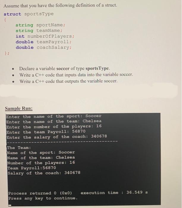 Solved In C++, would like to see how it is properly | Chegg.com