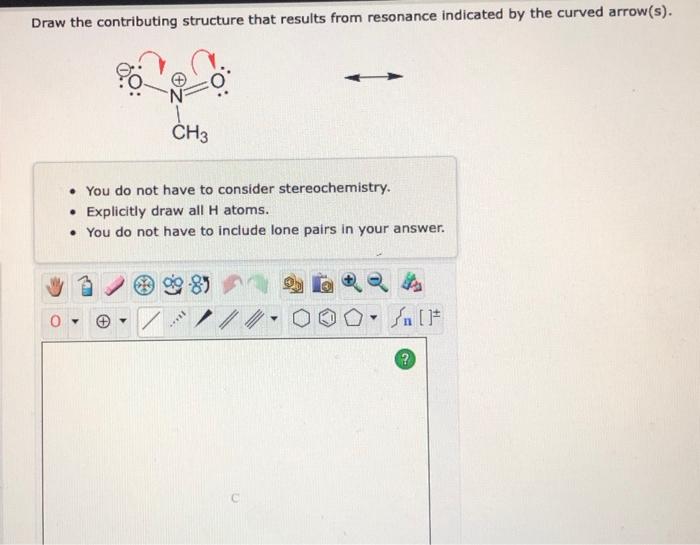 Solved Draw the contributing structure that results from | Chegg.com