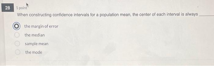 Solved When constructing confidence intervals for a | Chegg.com