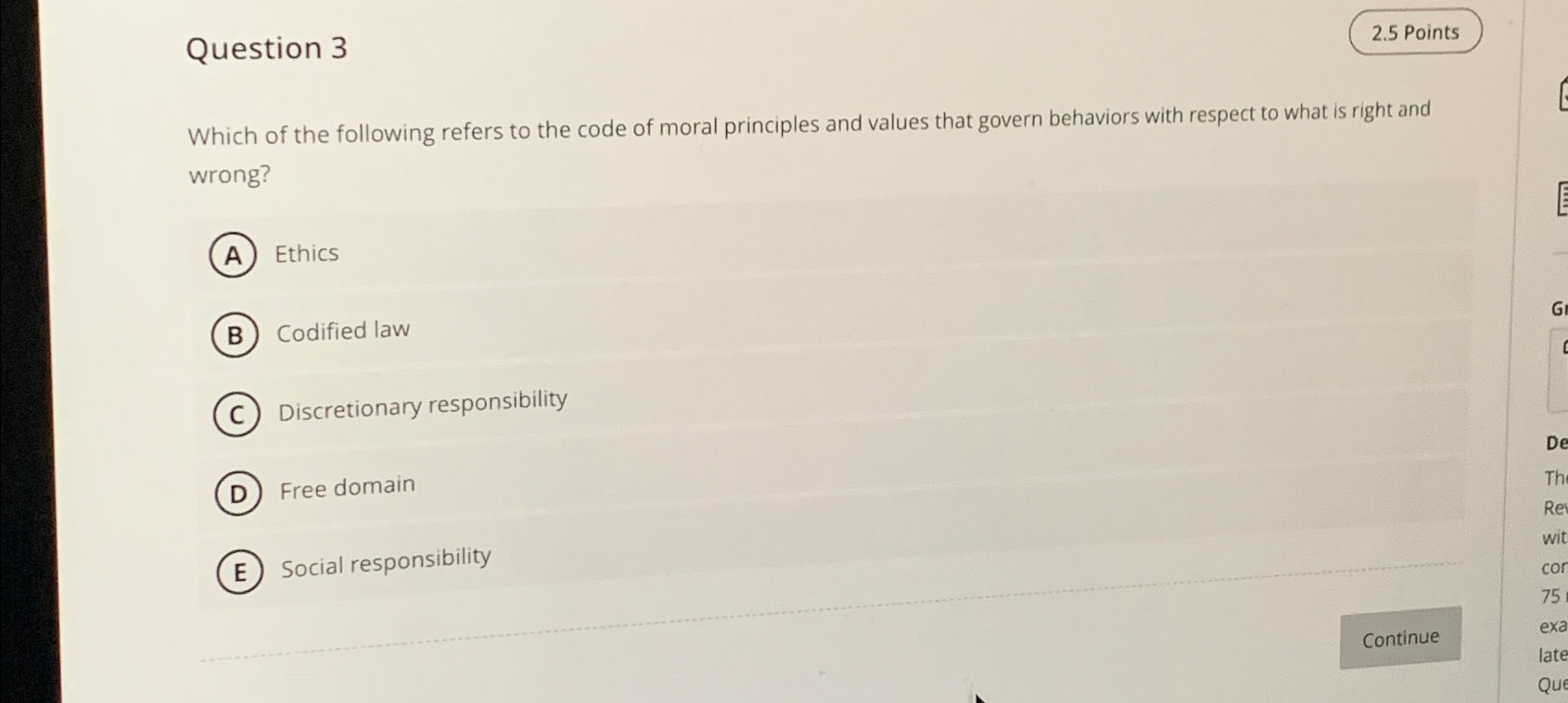 Solved Question 32.5 ﻿PointsWhich of the following refers to | Chegg.com