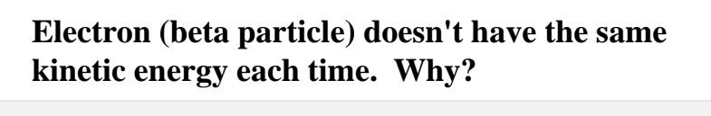 Solved Electron (beta particle) doesn't have the same | Chegg.com