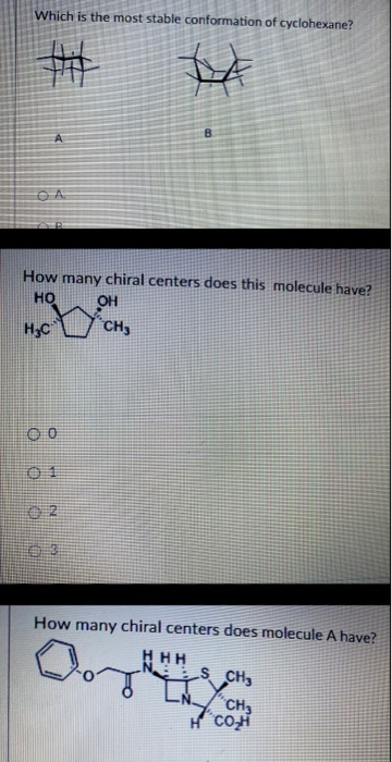 Solved Which is the most stable conformation of cyclohexane? | Chegg.com