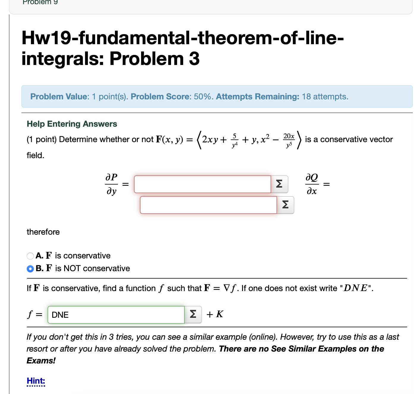 Solved Help Entering Answers(1 ﻿point) ﻿Determine whether or | Chegg.com