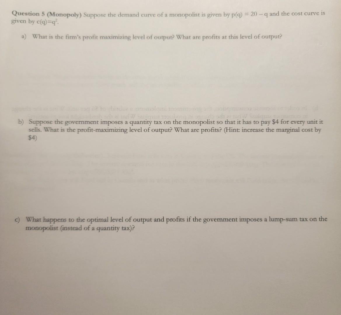 Solved can you help me with my microeconomics theory | Chegg.com