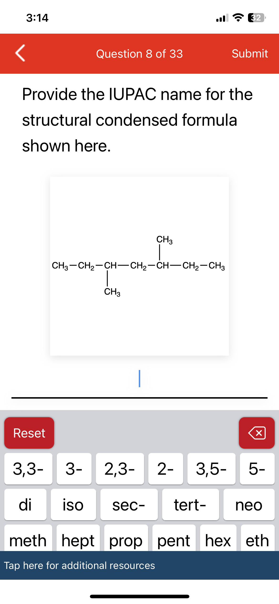 Solved Provide the IUPAC name for thestructural condensed | Chegg.com