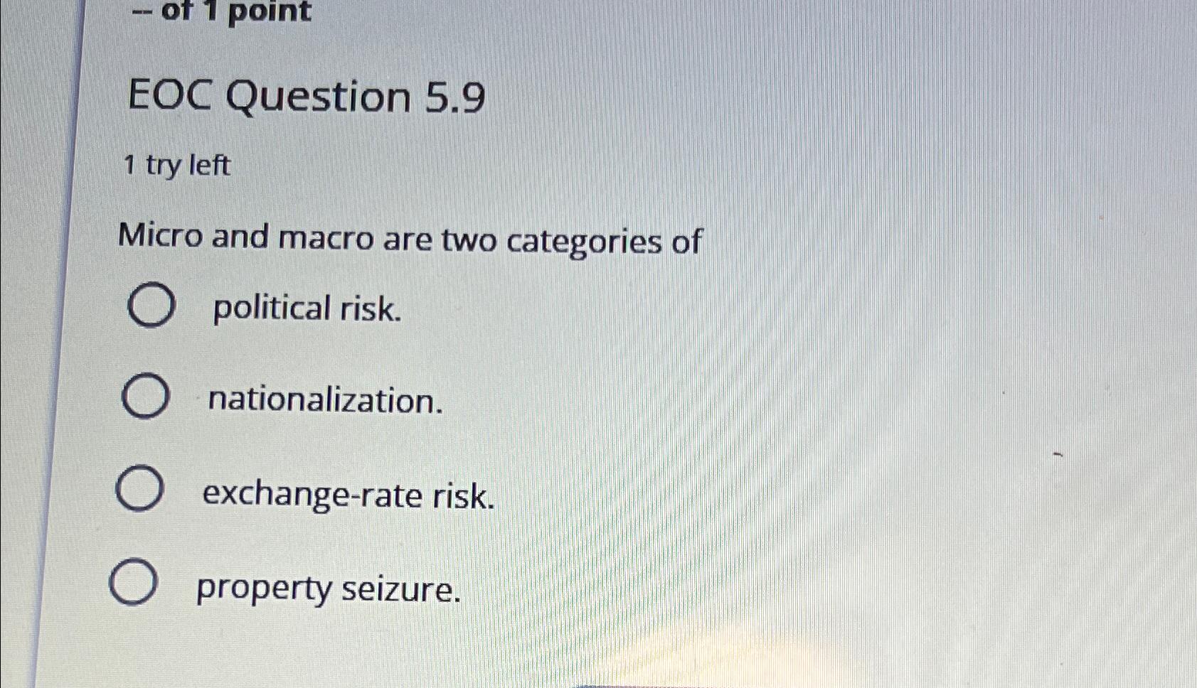 Solved EOC Question 5.91 ﻿try leftMicro and macro are two | Chegg.com