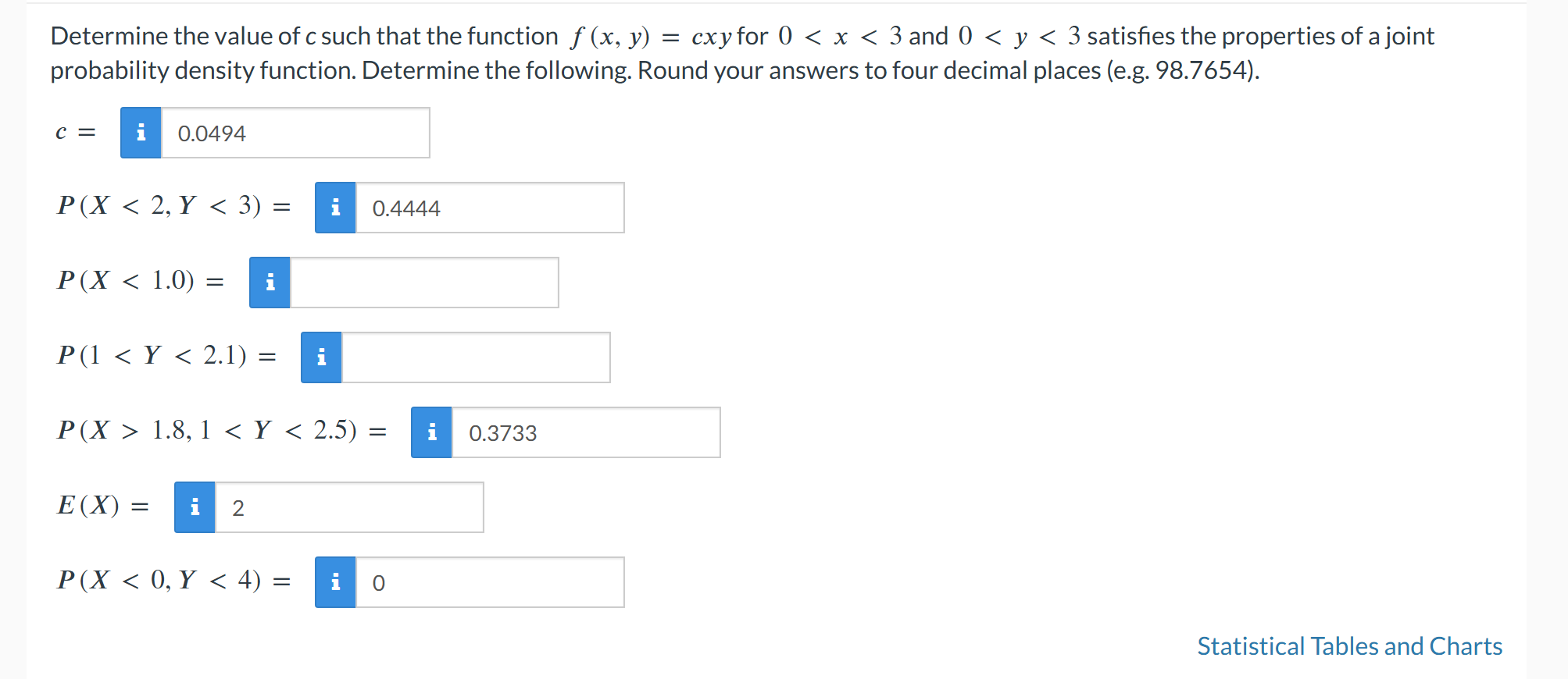Solved Determine the value of c ﻿such that the function | Chegg.com