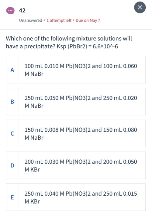 Solved ..41 Unanswered .1 attempt left. Due on May 7 In a | Chegg.com